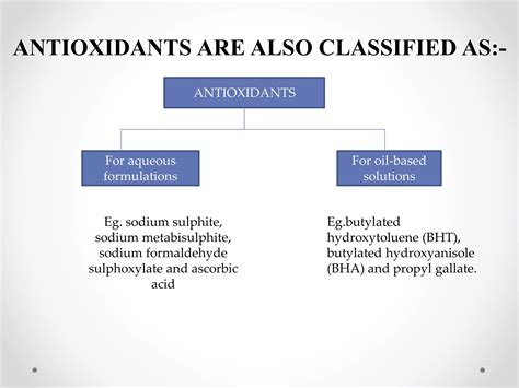 Antioxidants And Preservatives Ppt