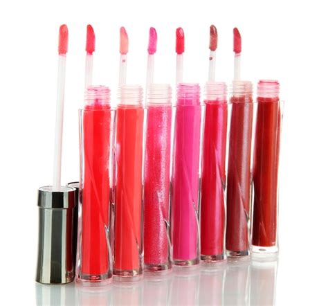 Premium Photo Beautiful Lip Glosses Isolated On White