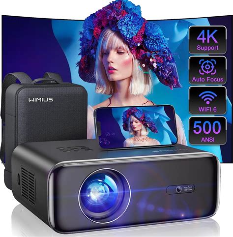 Review Of WiMiUS P62 WiFi 6 Bluetooth 5 2 4K Auto Focus Projector