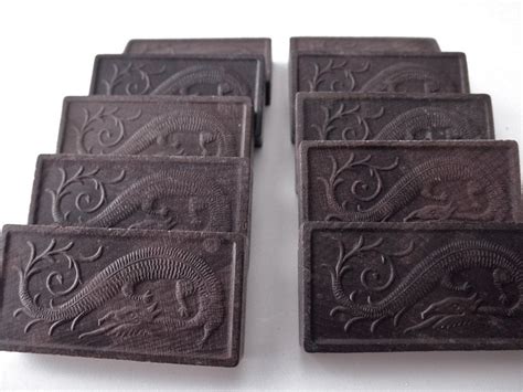 Vintage Dragon Dominoes - 10 Pieces, Game Pieces, Tiles - Etsy