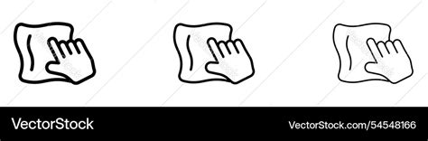 Rag Icon Royalty Free Vector Image Vectorstock