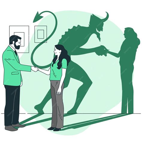 그림자 성격 일러스트 개념 무료 벡터