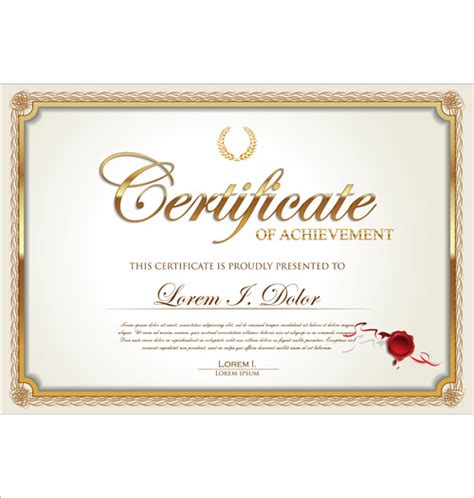 Exquisite Certificate Frames With Template Vector Vectors Images