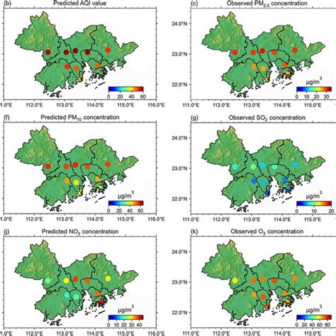 The Spatial Distribution Of Aqi And Five Pollutants During Typhoon