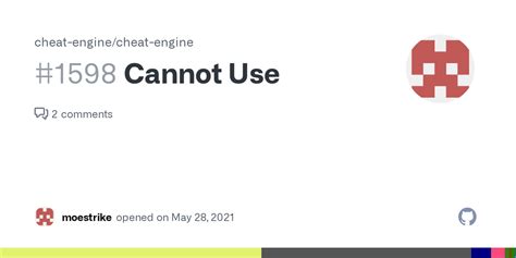 Cannot Use · Issue 1598 · Cheat Enginecheat Engine · Github