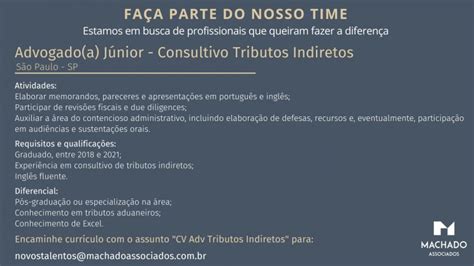 Vaga Machado Associados Ibet Cuboz