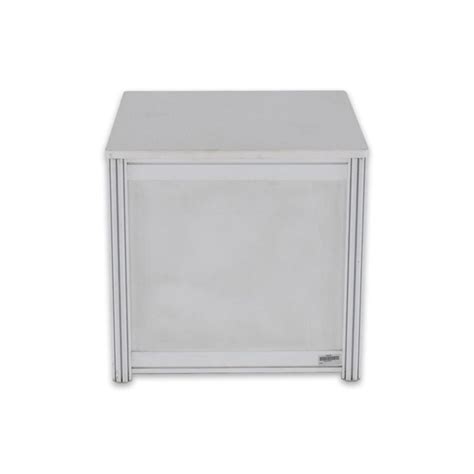 Square Octanorm Exhibit Base White Viny Covered Wooden Top