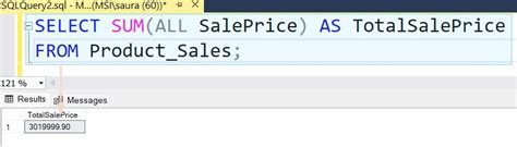 How To Use Sum Function In Sql Server Sql Server Guides