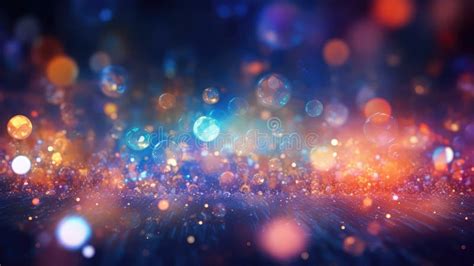 Abstract Bokeh Universe Composition Stock Illustration Illustration