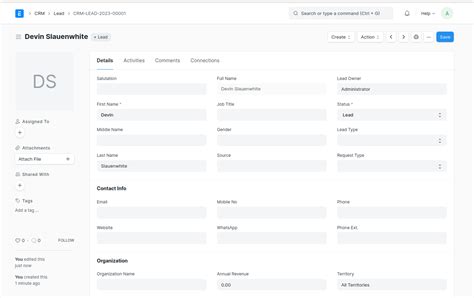 Can T Rename Lead Issue 33806 Frappe Erpnext GitHub