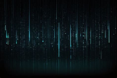 Vector Illustration Binary Code Dark Background Software Programming