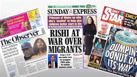 Press Preview Sundays Papers Uk News Sky News