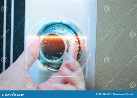 Safe Lock Code On Safety Box Bank Protection Concept Stock Photo Image Of Light Dial