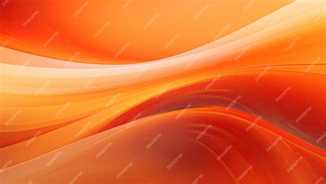 Premium Photo Abstract Orange Wave Background Design Template