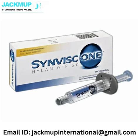 Synvisc Hylan Gf 20mg Injection 6ml At Rs 2144999 Synvisc One