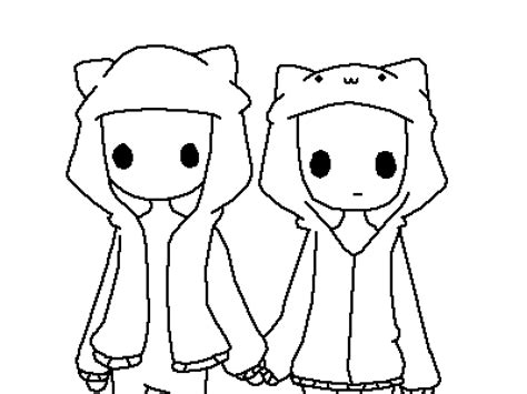 Hoodie Cute Chibi Couple Base 320 The Hoodie Ideas Chibi Drawings