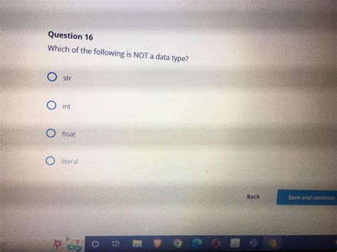 Solved Question Which Of The Following Is NOT A Data Chegg