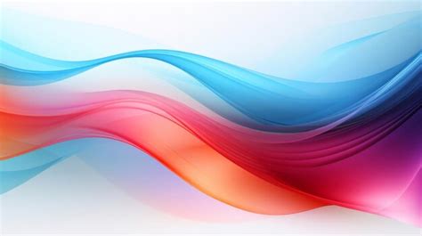 Premium Photo Multicolour Geometric Wave On White Background Modern