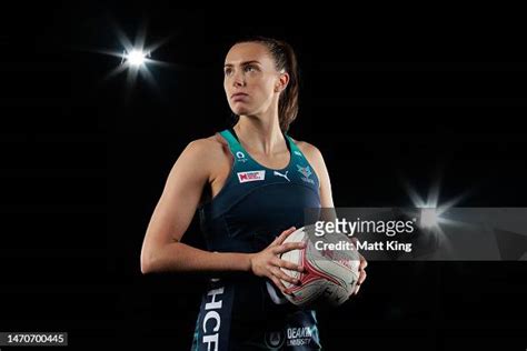 Olivia Lewis Poses During The Vixens Super Netball 2023 Headshots