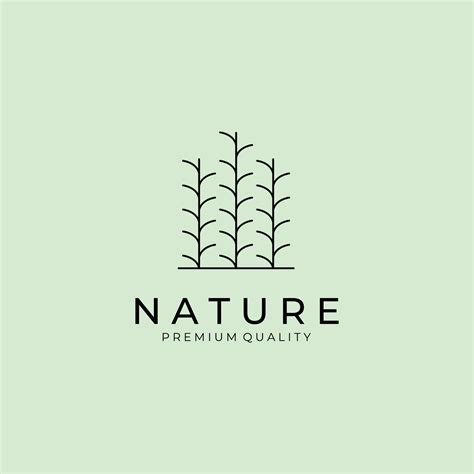 Nature Pine Tree River Logo Illustration Design Graphic Abstract