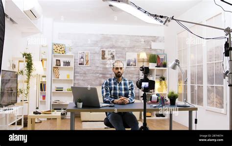 Behind The Scenes Of Famous Vlogger Recording For Social Media