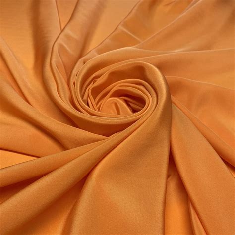 Tecido Crepe De Chine Seda Pura Laranja Luema Tecidos