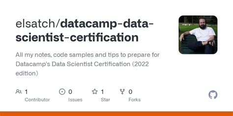 Github Elsatch Datacamp Data Scientist Certification All My Notes Code Samples And Tips To