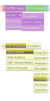 Dhtml Menu Demo Apycom DHTML Menu