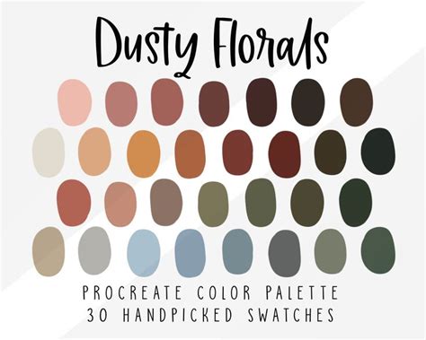 Vintage Color Palette Set Procreate Color Palette Pair Ipad Procreate