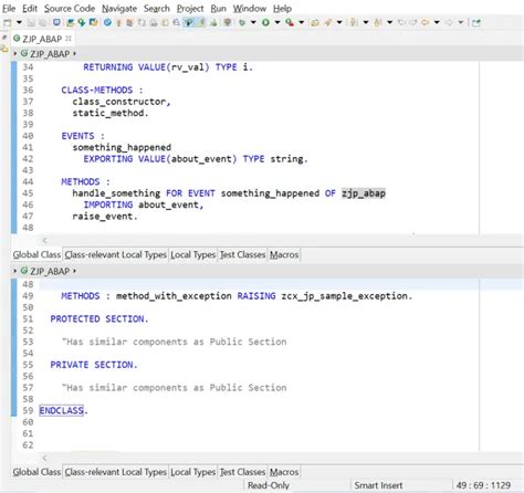 Exploring Abap Editor 1 The Split Editor Sapgui And Eclipse Discovering Abap