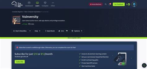 Tryhackme Ctf Vulnversity Cybersecurity Ethicalhacking Dheeraj
