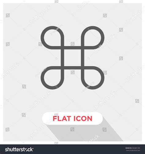 Command Vector Icon Stock Vector Royalty Free 585881765 Shutterstock