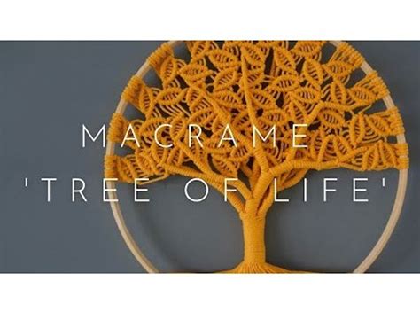Macrame Tree Of Life Crafts On Display
