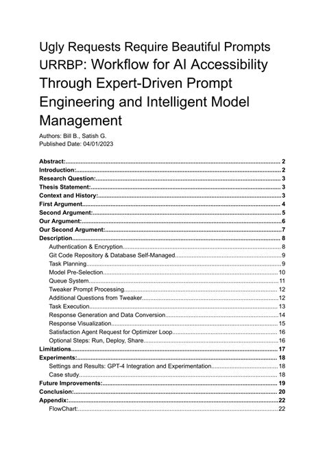 Pdf Urrbp Workflow For Ai Accessibility Through Expert Driven Prompt Engineering And