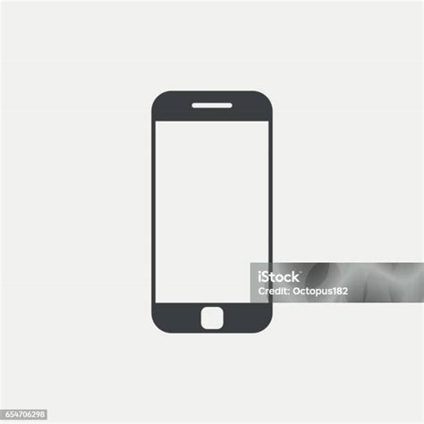 스마트폰 단색 아이콘입니다 휴대 전화 벡터 일러스트입니다 0명에 대한 스톡 벡터 아트 및 기타 이미지 0명 검은색 기업