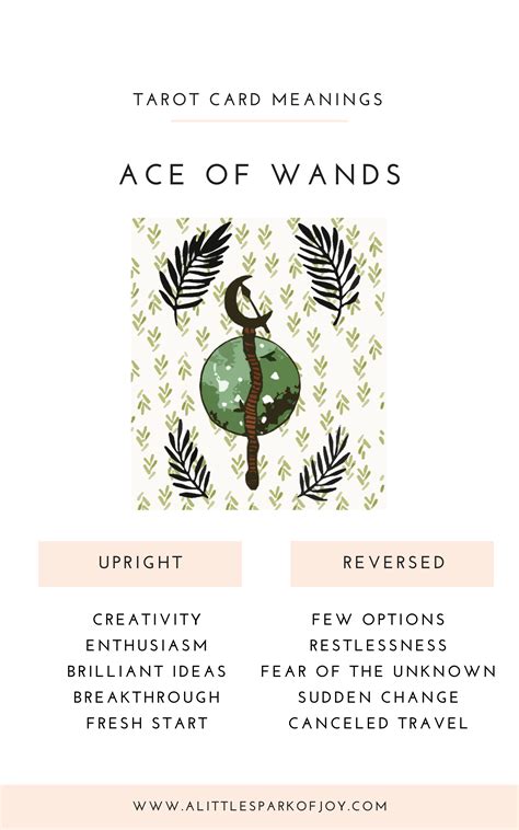 Ace Of Wands Tarot Card Meaning Artofit