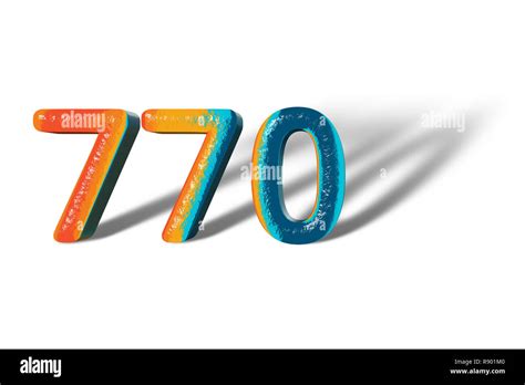 3d Number 770 Hi Res Stock Photography And Images Alamy