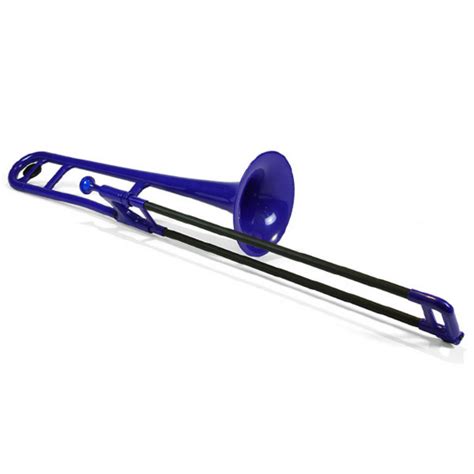 Pbone Plastic Trombone Blue Nearly New At Gear4music