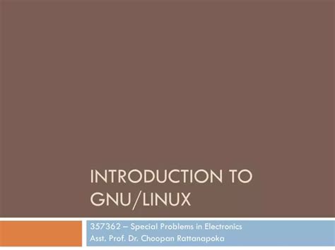ppt introduction to gnu linux powerpoint presentation free download