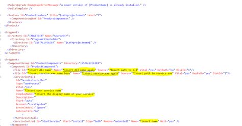 Olavs Thoughts On Coding Creating A Wix Windows Service Installer