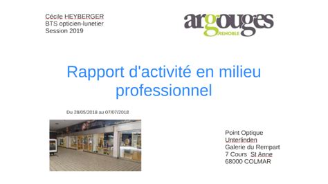 BTS OL Rapport de stage by Cécile Heyberger on Prezi