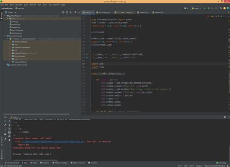GTK Module Not Found In Python PyCharm Stack Overflow
