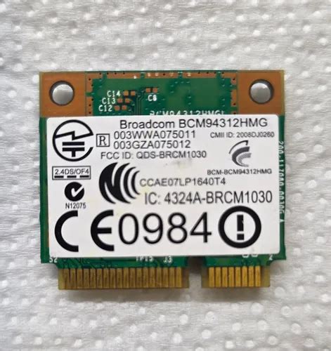 Placa Wifi Notebook Hp Dell Compaq Broadcom Bcm94312hmg Mercadolibre