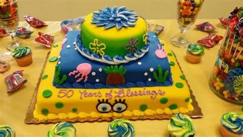 Spongebob Cake For A Fun Birthday Party