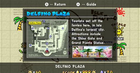 Super Mario Sunshine Gcswitch Os 15 Shine Sprites De Delfino Plaza