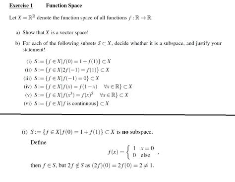 Linear Algebra For The Subset Deciding If It Is A Subspace Or Not