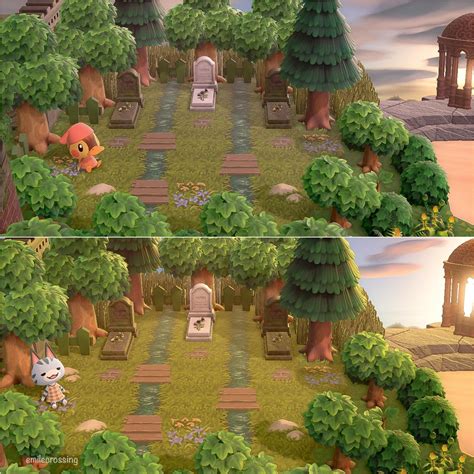 🫧 メイン島完成に向けて隙間クリエイト2🌳🌲🍃 カモミちゃんもラムネちゃんも気に入ってくれたみたい🤍🍃 あつ森 あつ森好きな人と繋がりたい