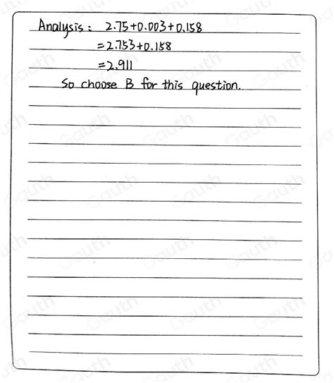 Solved Sample Questions Solve The Following Problems And Select Your