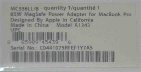 Genuine Apple W L Ms Magsafe Power Adapter Mc Ll B Sealed Retail Box Macblowouts