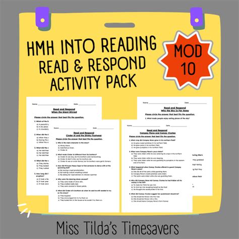 Grade 3 HMH Into Reading Module 10 Review Assessments Bundle Made By Teachers